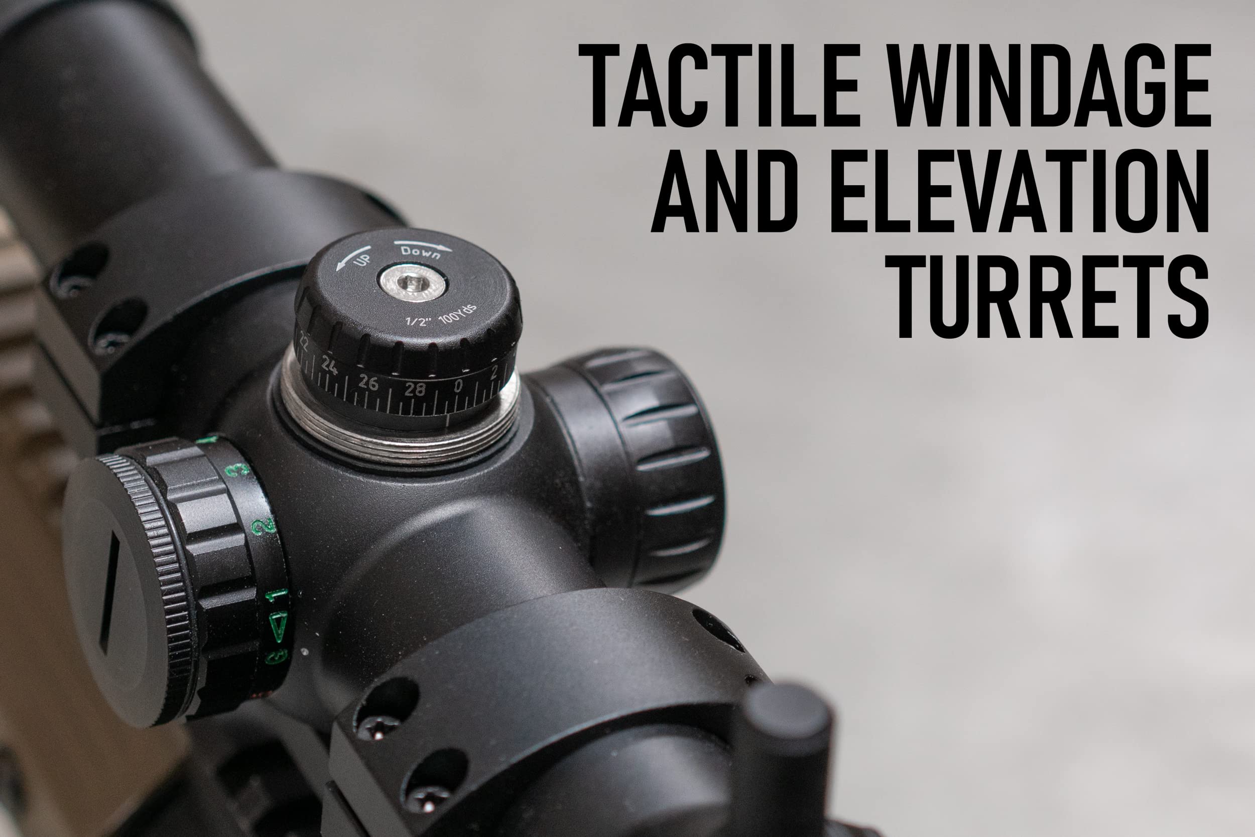 Monstrum 1-6x24 LPVO Rifle Scope | Offset Scope Mount