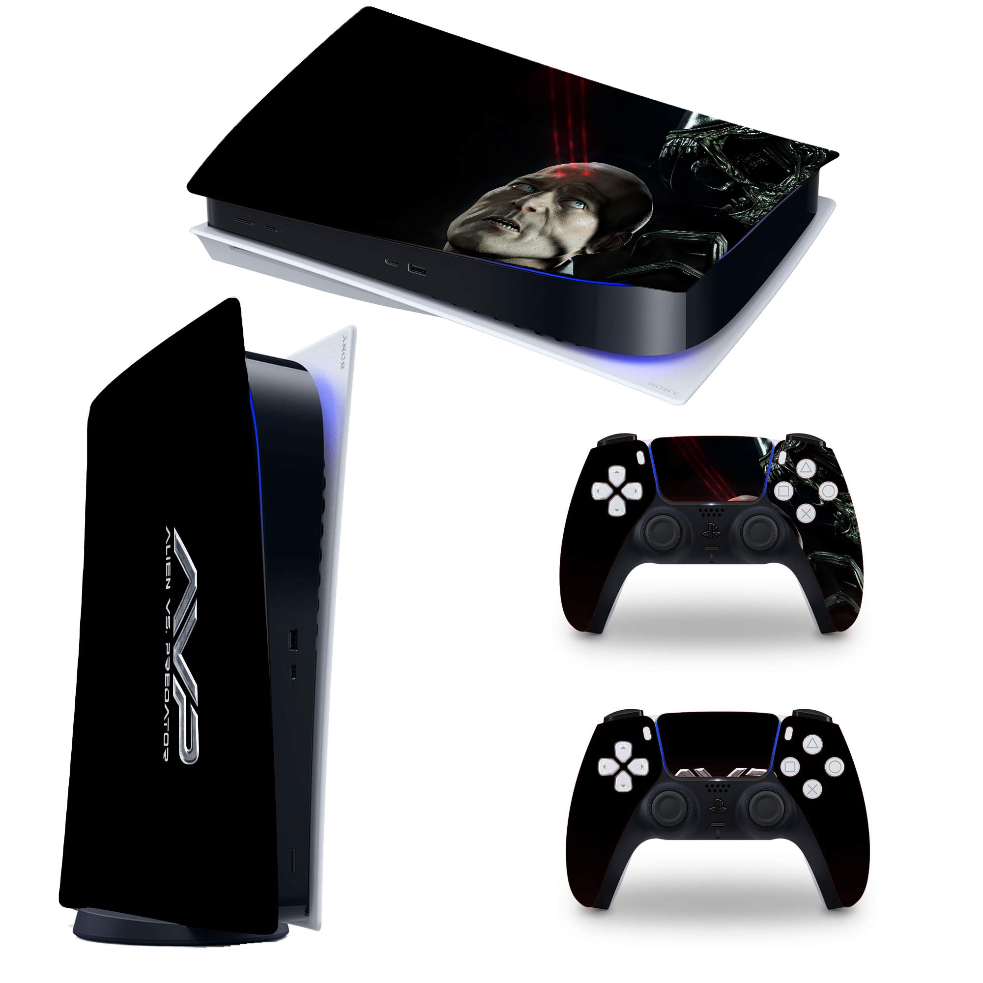 Monster Space - PS5 Standard Edition Skin Console - PS5 Standard Edition Controller Skin Cover Vinyl Decal Protective