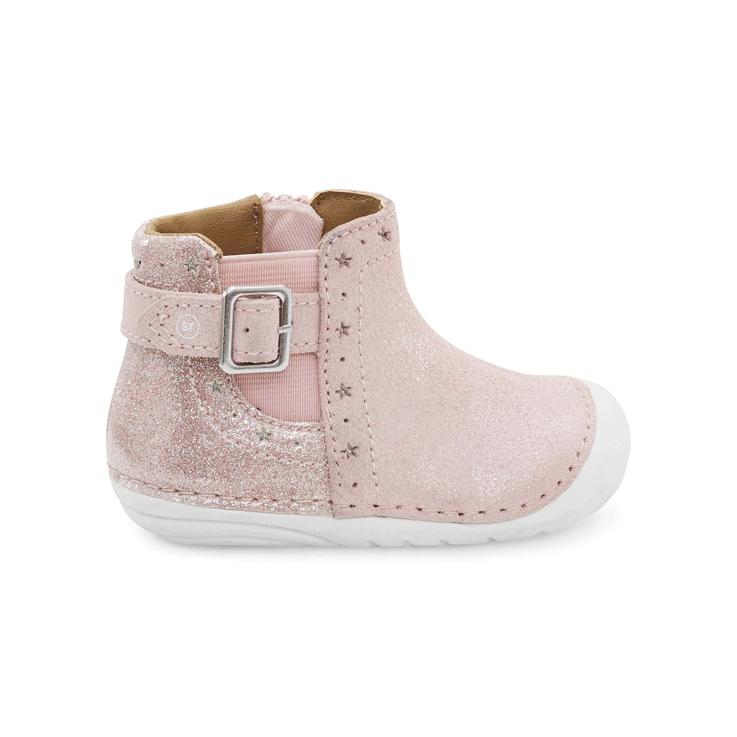 Stride Rite Baby Girls SM Agnes First Walker Shoe, Pink, 3 Infant