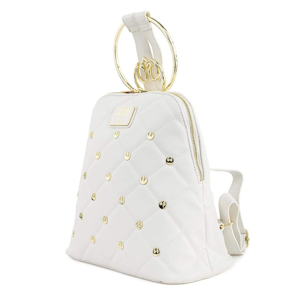 Loungefly Star Wars White Rebel Hardware Womens Double Strap Shoulder Bag Purse