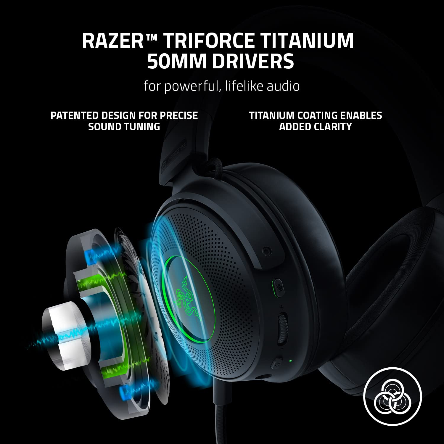 Razer Kraken V3 Pro HyperSense Wireless Gaming Headset & Leatherette Memory Foam Cushions & Basilisk Ultimate HyperSpeed Wireless Gaming Mouse w/Charging Dock - Classic Black