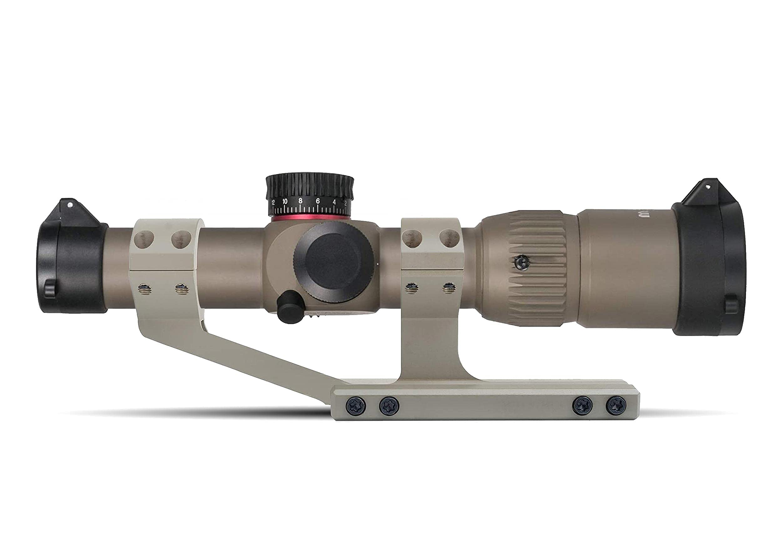 Monstrum G2 1-6x24 First Focal Plane (FFP) Rifle Scope with BDC Reticle | Flat Dark Earth | MH305 H-Series Scope Mount | Bundle