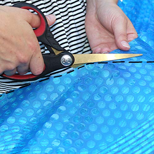 Spa Depot Thermo-Float 16-mil 7ft x 7ft Hot Tub Bubble Cover Floating Spa Blanket - trimmable Heavy-Duty Insulating Solar Heating
