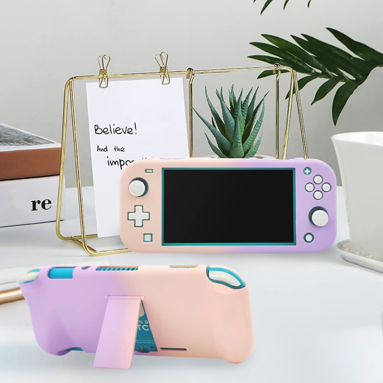 Protective Case for Nintendo Switch Lite, Vicbuy PC Full Body Protective Case Cover for Switch Lite Games, Grip Cover - Cases for Switch Controllers