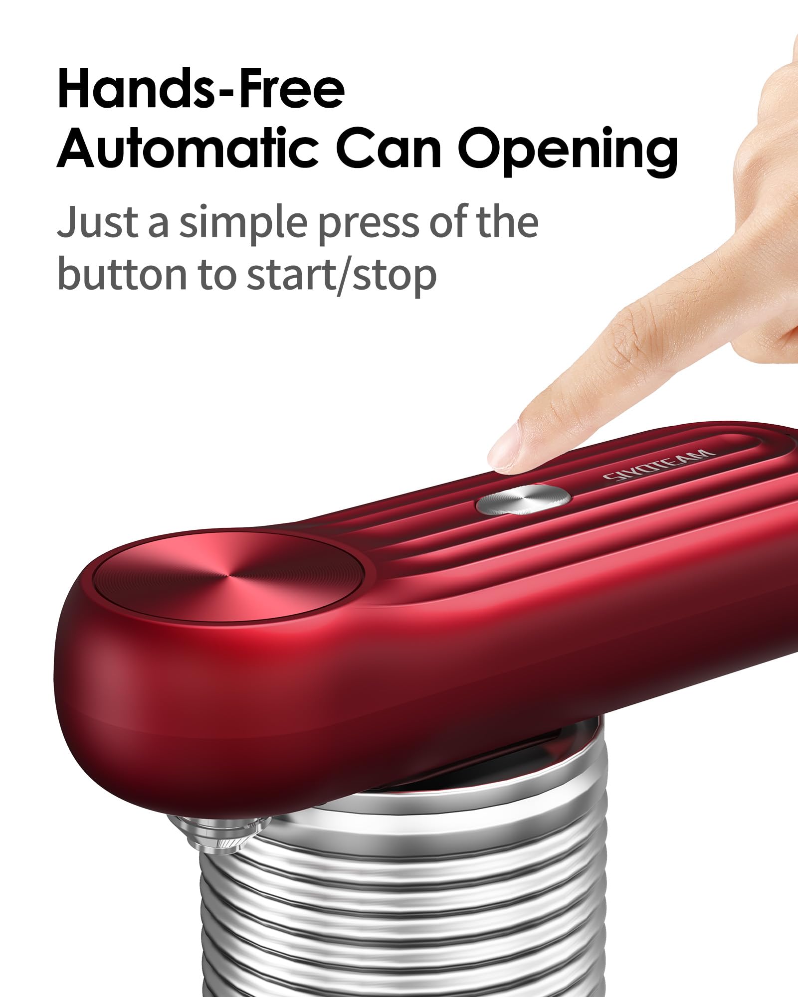 SIYOTEAM Electric Can Opener, Rechargeable Automatic Can Opener with Tilt Blade For Any Size Can - Smooth Edge, Food Safe, Hands Free, One Touch Can Opener Easy for Seniors, Arthritic Hands
