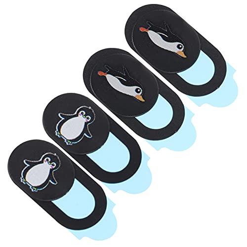 SOLUSTRE 2pcs Camera Cover Slide, Laptop Camera Cover Sliding Webcam Cover Webcam Cover Slide 4pcs Penguin Pattern