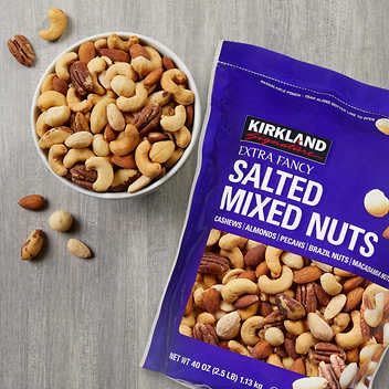 Kirkland Signature Mixed Nuts, Fancy, 40 Ounce (Pack of 2)