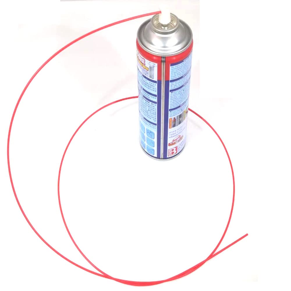 Spray Can Replacement Straws, Replacement Spray Can Extension Straw,Red Plastic Extension Straws,50Inches. (10-Count)