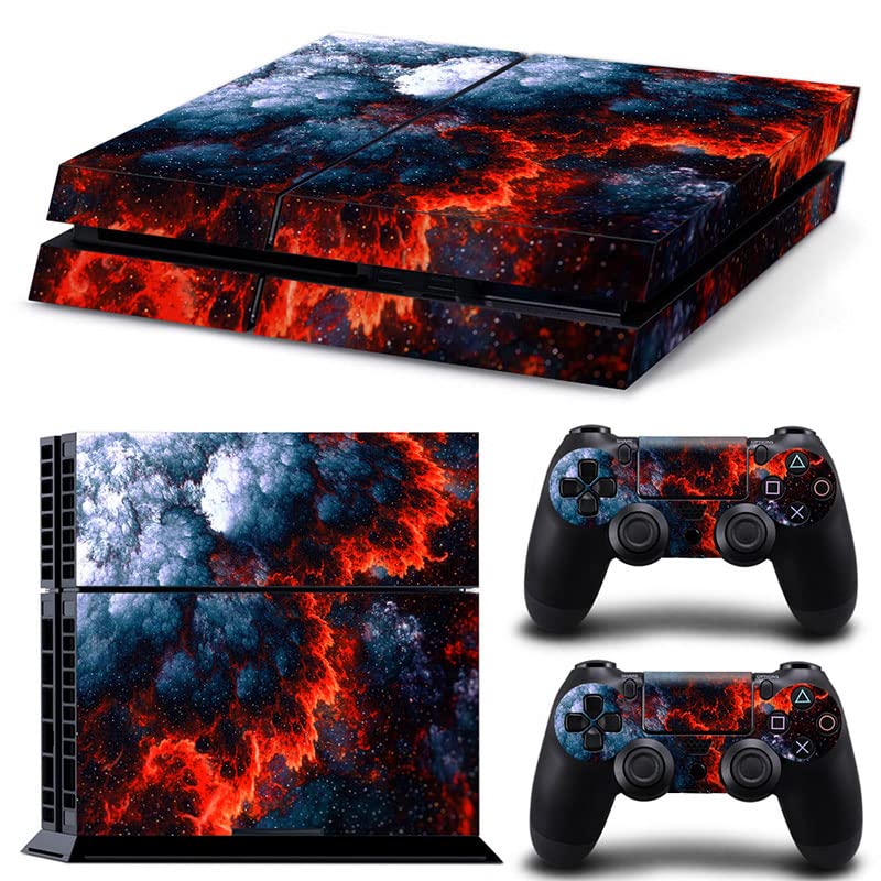 Skin Sticker Vinyl Decal Wrap Cover for PS4 Console Controller Whole Body Protective Skin Accessories for Playstation 4 (Cloudy)