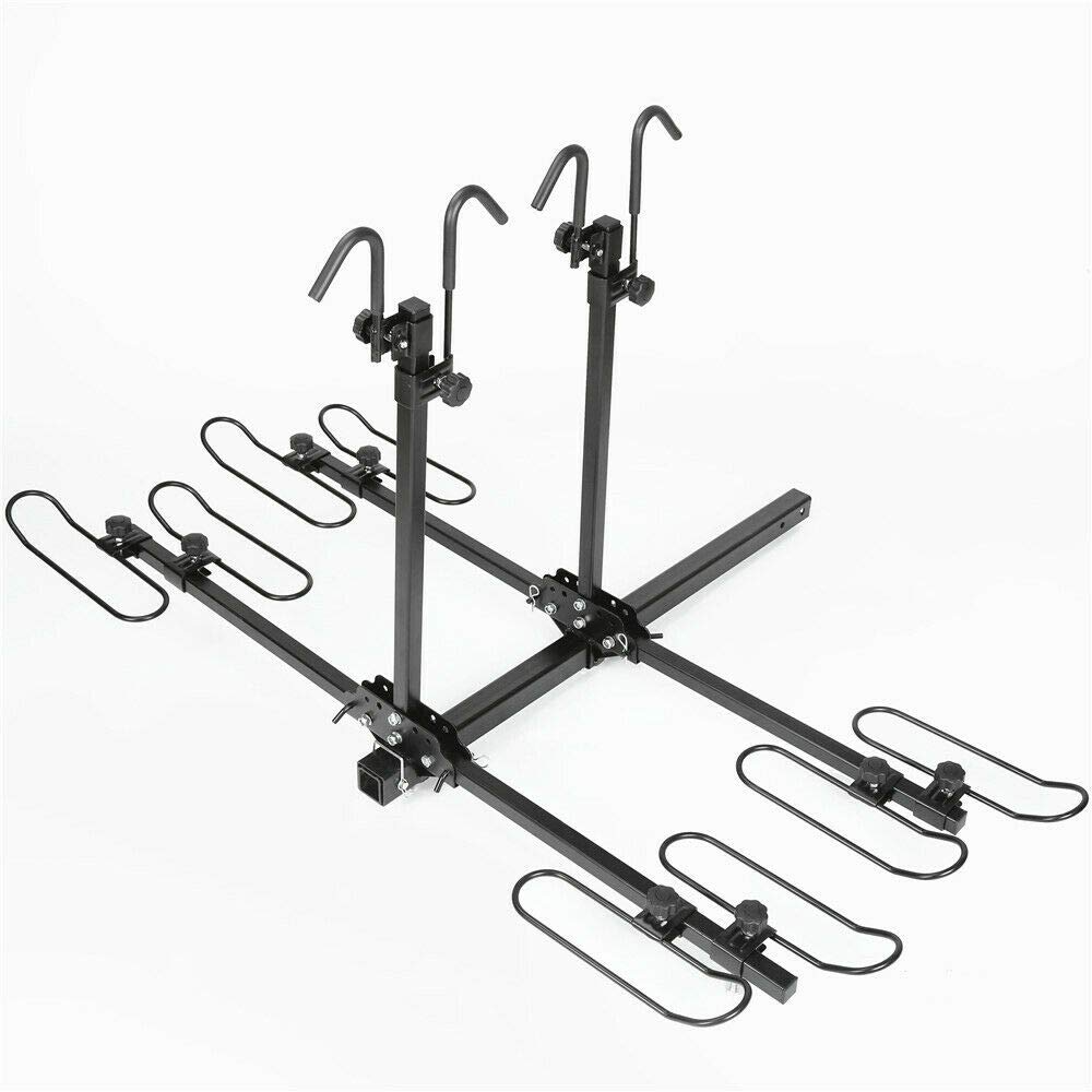 Luyao 4 Bike Bicycle Carrier Hitch Receiver Heavy Duty 2'' Mount Rack Truck SUV