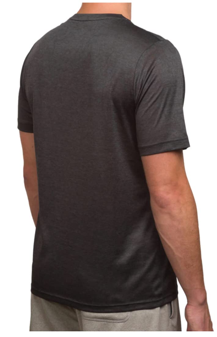Reebok Men's Textured Active Tee (Black Jaquard, XX-Large)