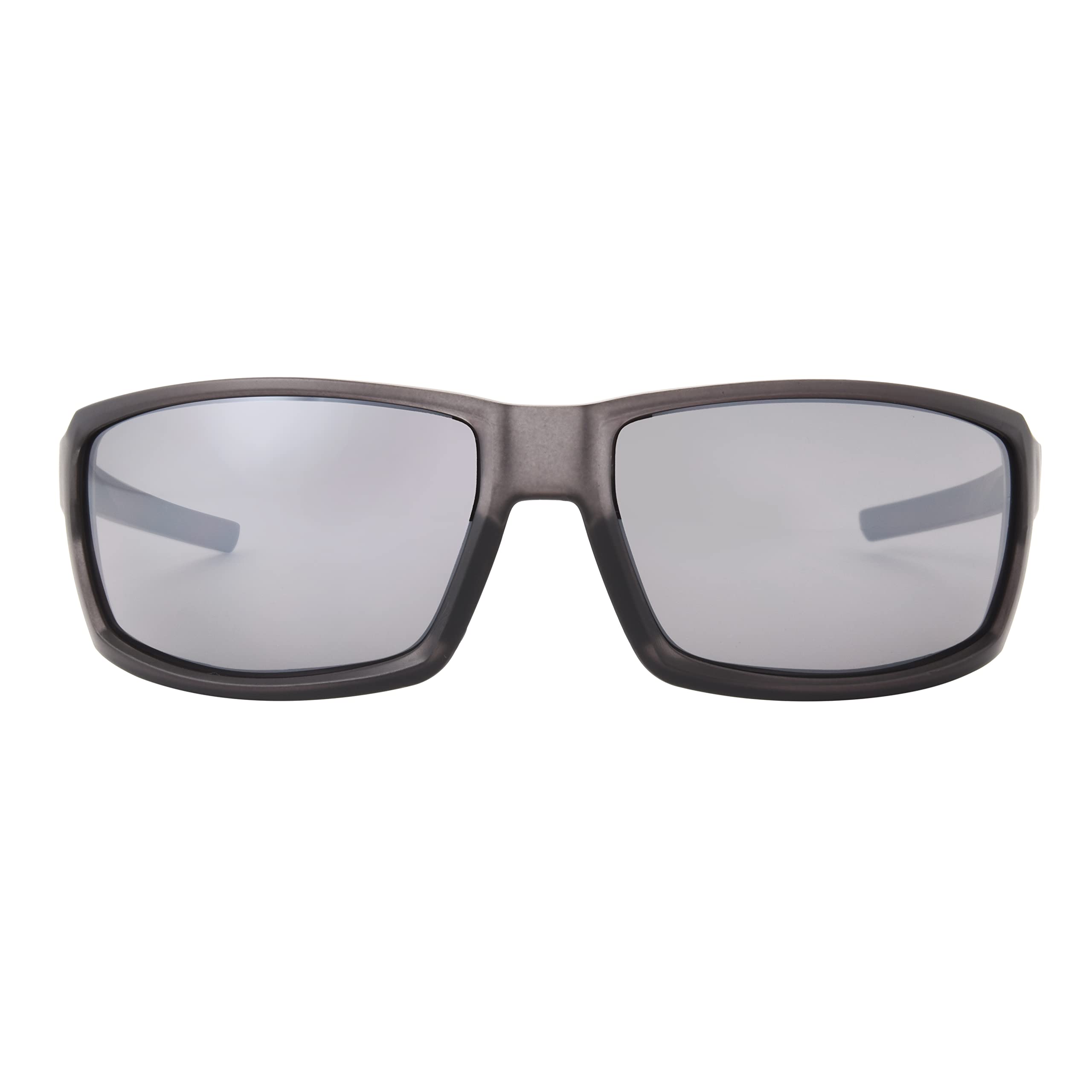 Reebok Mens Energized Sunglasses, Crystal Grey, 69mm US