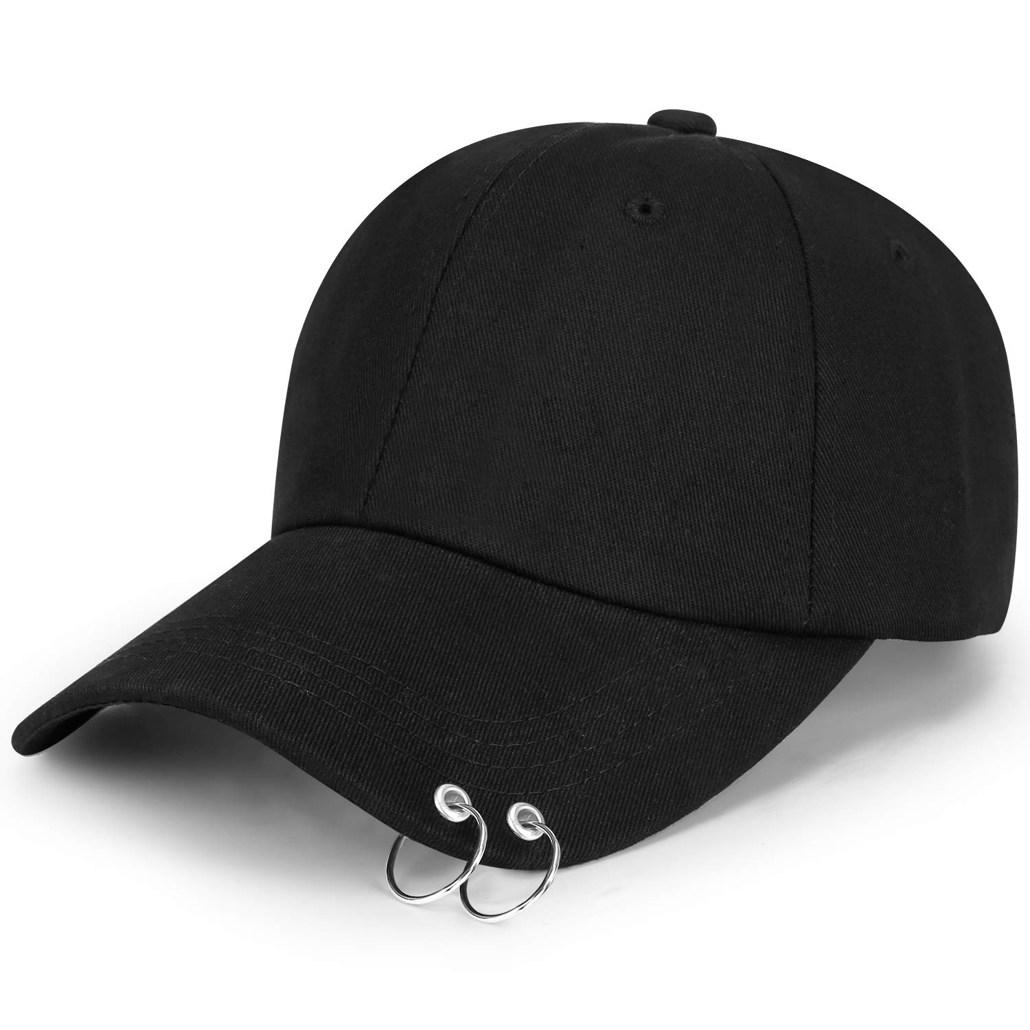 Kpop Wings Tour Jimin with Iron Rings Hats Love Yourself Snapback Baseball Cap Merchandise Black