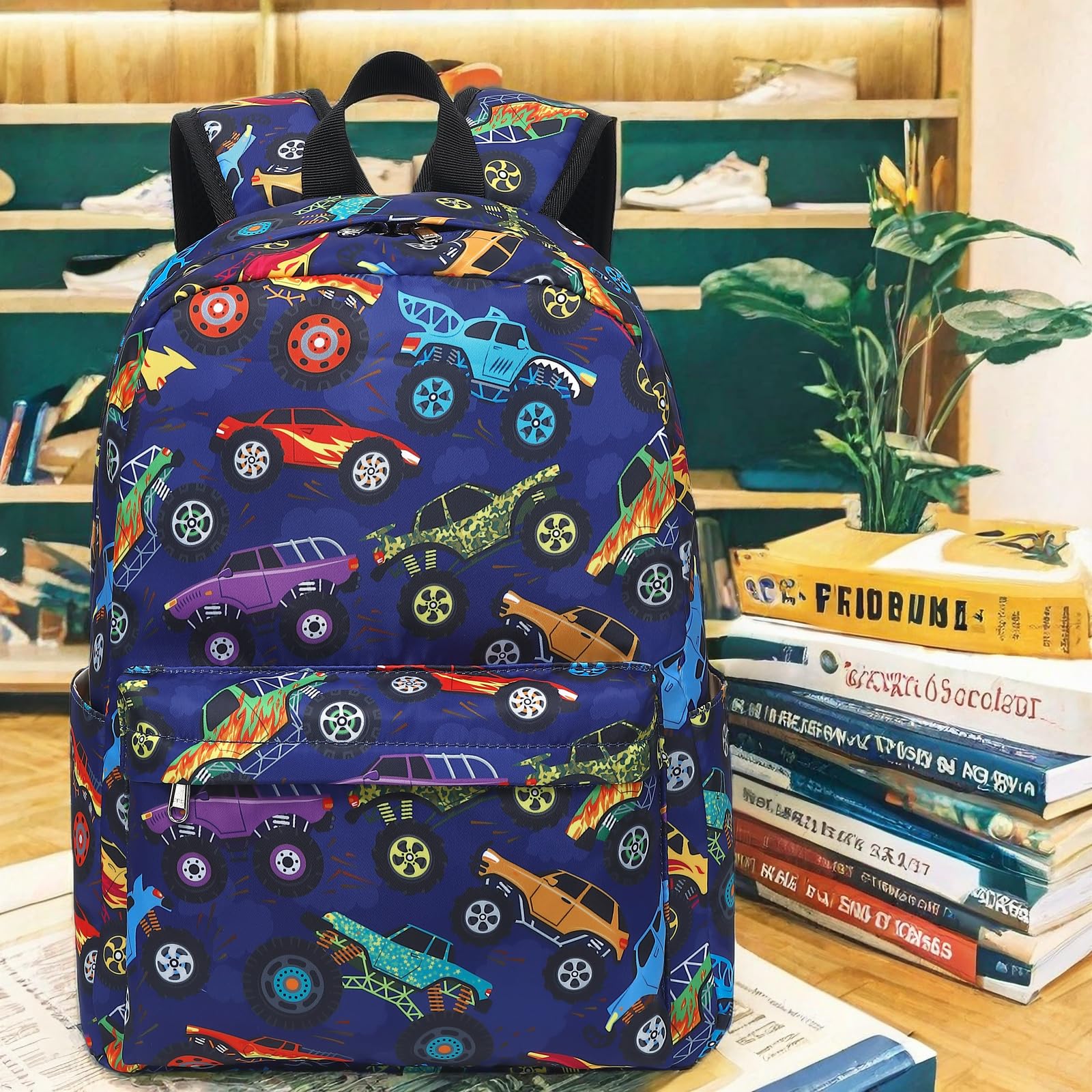 LEDAOU Kids School Backpack with Lunch Box for Boy Kindergarten BookBag School Bag Preschool Kindergarten Toddler Backpack (Rabbit Butterfly)