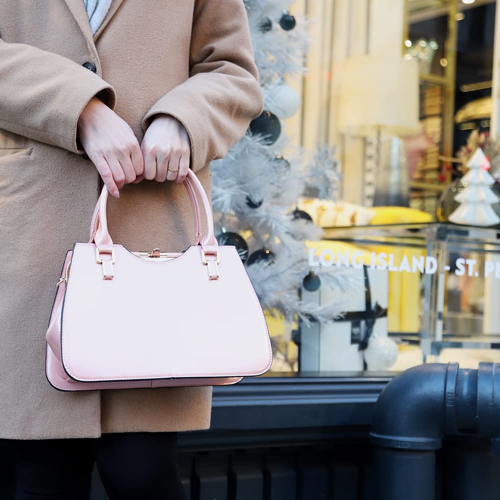 Style Strategy red purses patent leather Satchel handbags for women Top Handle with push button Shoulder bags crossbody for women