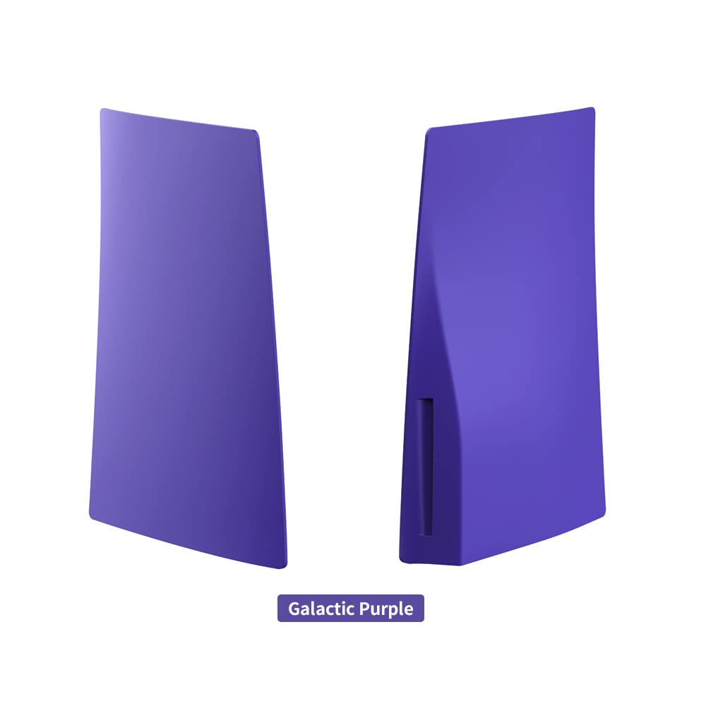 PS5 Console Faceplate Cover Protective Case Skin Shell Skin Hard Protective Shell for PS5 Disc Edition (Purple)