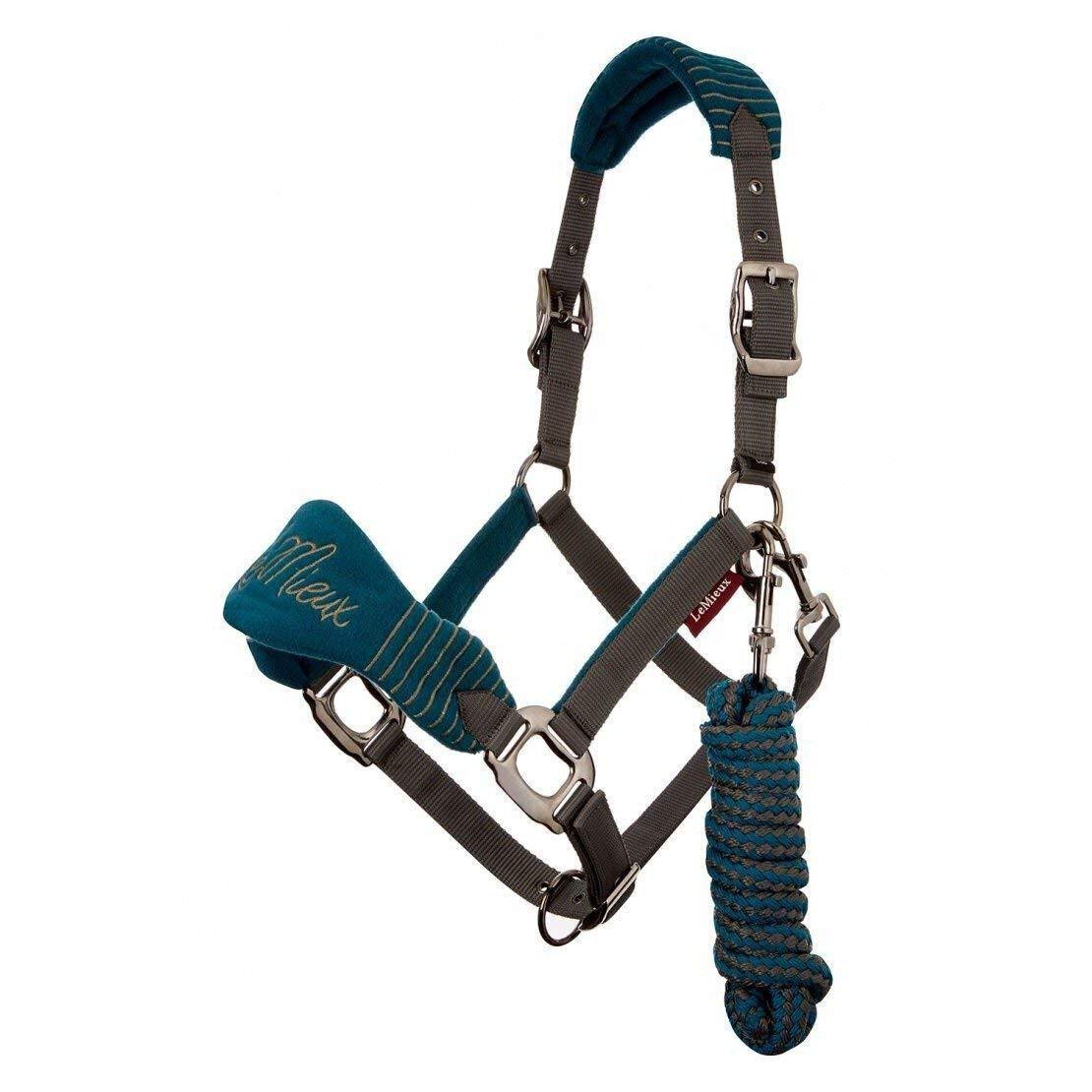 LeMieux Vogue Fleece Headcollar - Halter & Leadrope (Peacock - Cob)
