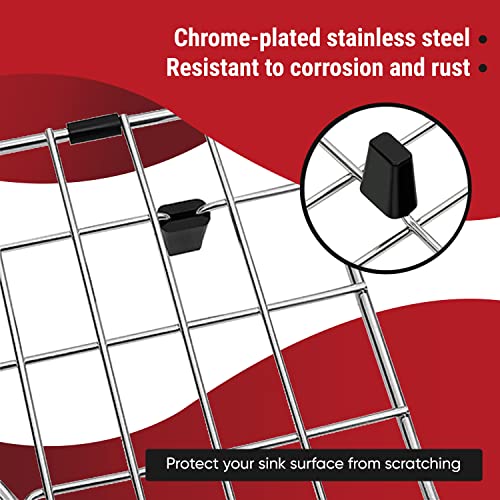 Sink Protectors for Kitchen Sink, Stainless Steel Sink Protector 28-1/4" x 14-1/4" x 1-1/4", Sink Grate for Bottom of Kitchen Sink