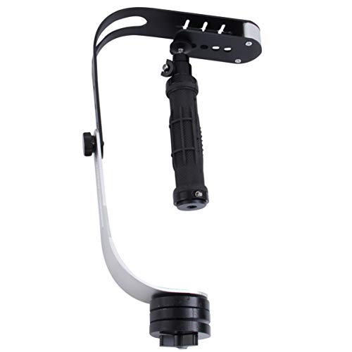 Lurrose Camera Stabilizer Handheld Action Camera Holder Low Position Shooting Detachable Phone Holder for Vlog DV Video Photography Filmmaker