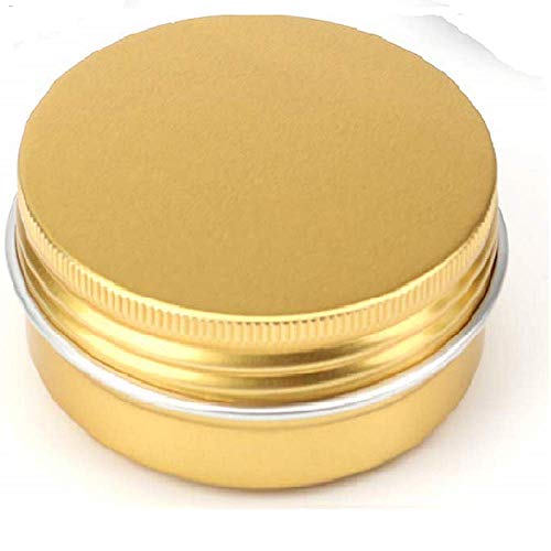 Othmro 24Pcs 1oz 30ml Round Aluminum Cans Tin Can Screw Lid Top Metal Storage Tins Containers Round Empty Container Cans Kitchen Storage Container for Lip Balm, Crafts, Candles, Candies