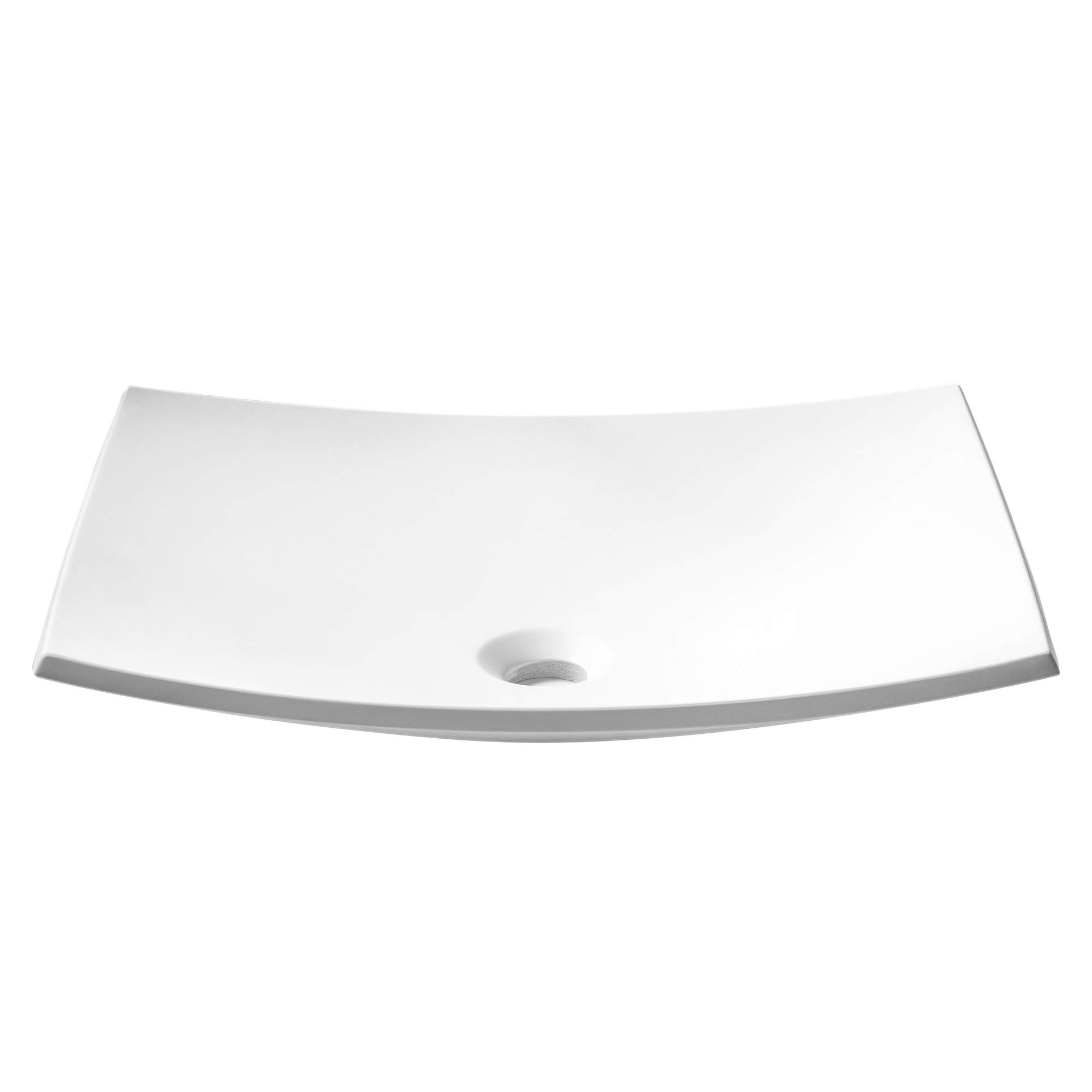 Kraus KSV-3MW Natura Bathroom Sink, Rectangular 19.5 x 15.7 Inch