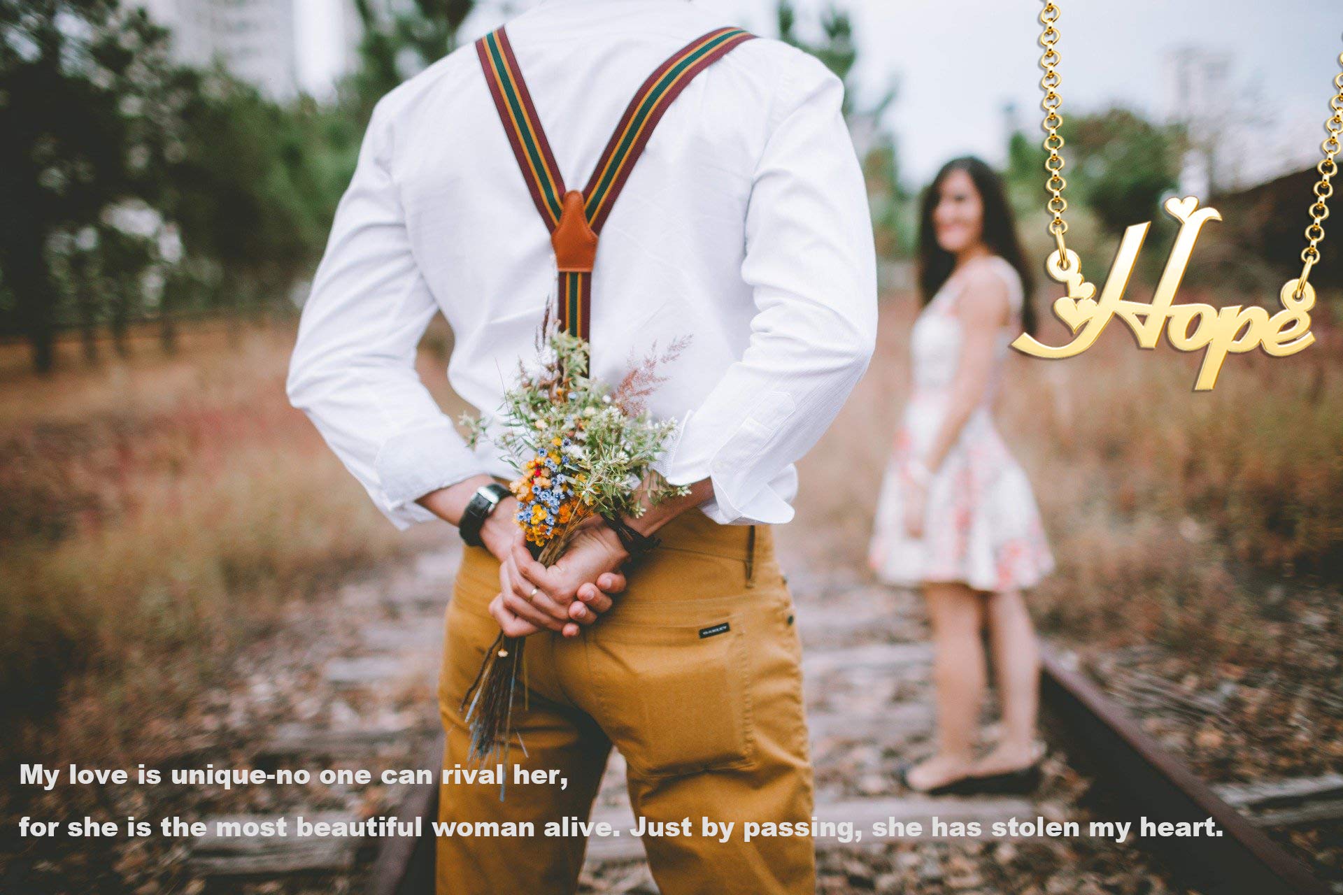 Lifequeen Custom Name Necklace Personalized Womens Name Necklace Gold Name Plate Necklace with Name Heart Customized Gift for Men