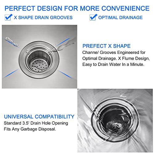 TSIBOMU 32 x 18 inch Undermount Double Bowl Kitchen Sink, 304 Stainless Steel 50/50 Double Bowl Workstation Sink (Brushed)