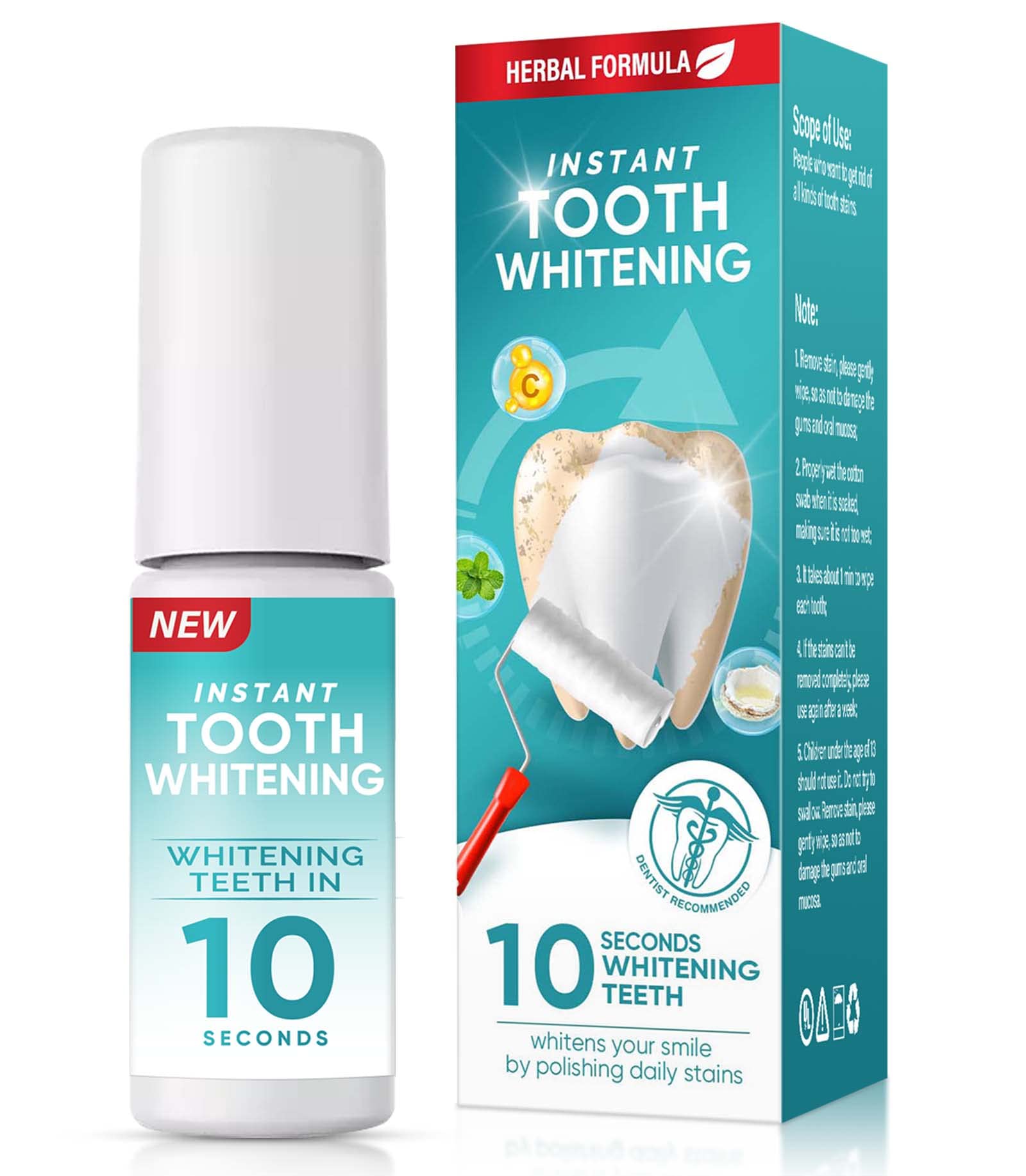 Tooth-Paint Teeth-Whitening-Paint Tooth-Polish-Instant-Uptight-White for-All-Types-of-Teeth 1PCS