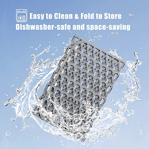 Silicone Kitchen Sink Mats for Bottom of Kitchen Sink,Non-slip Heat Resistant Sink Protectors for Kitchen Sink Mats and Protectors,Silicone Sink Mat Protector for Farmhouse Center Drain(26"x14")