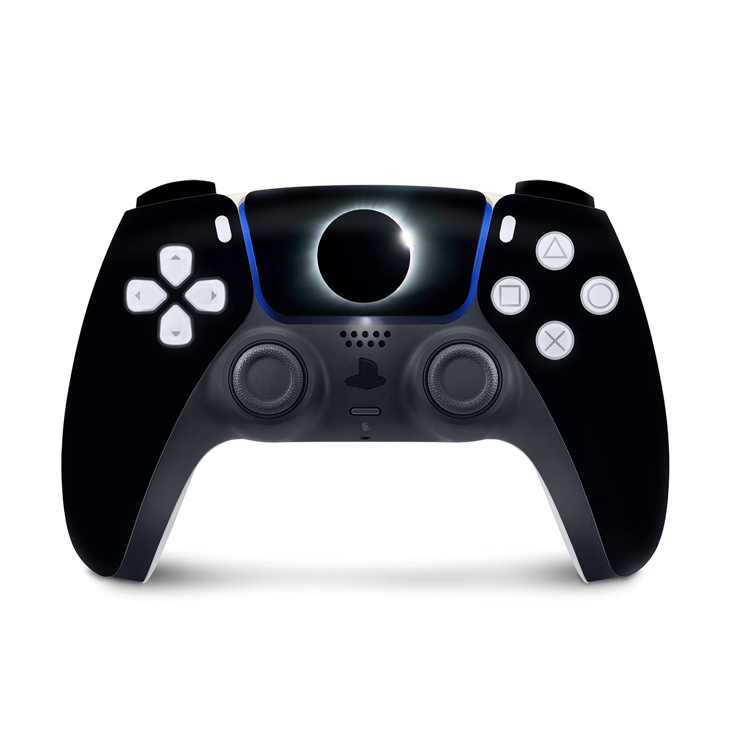 PS5 Eclipse Skin for PlayStation 5 Console and 2 Controllers, Space skin Vinyl 3M Decal Stickers Full wrap Cover (Disk Edition)