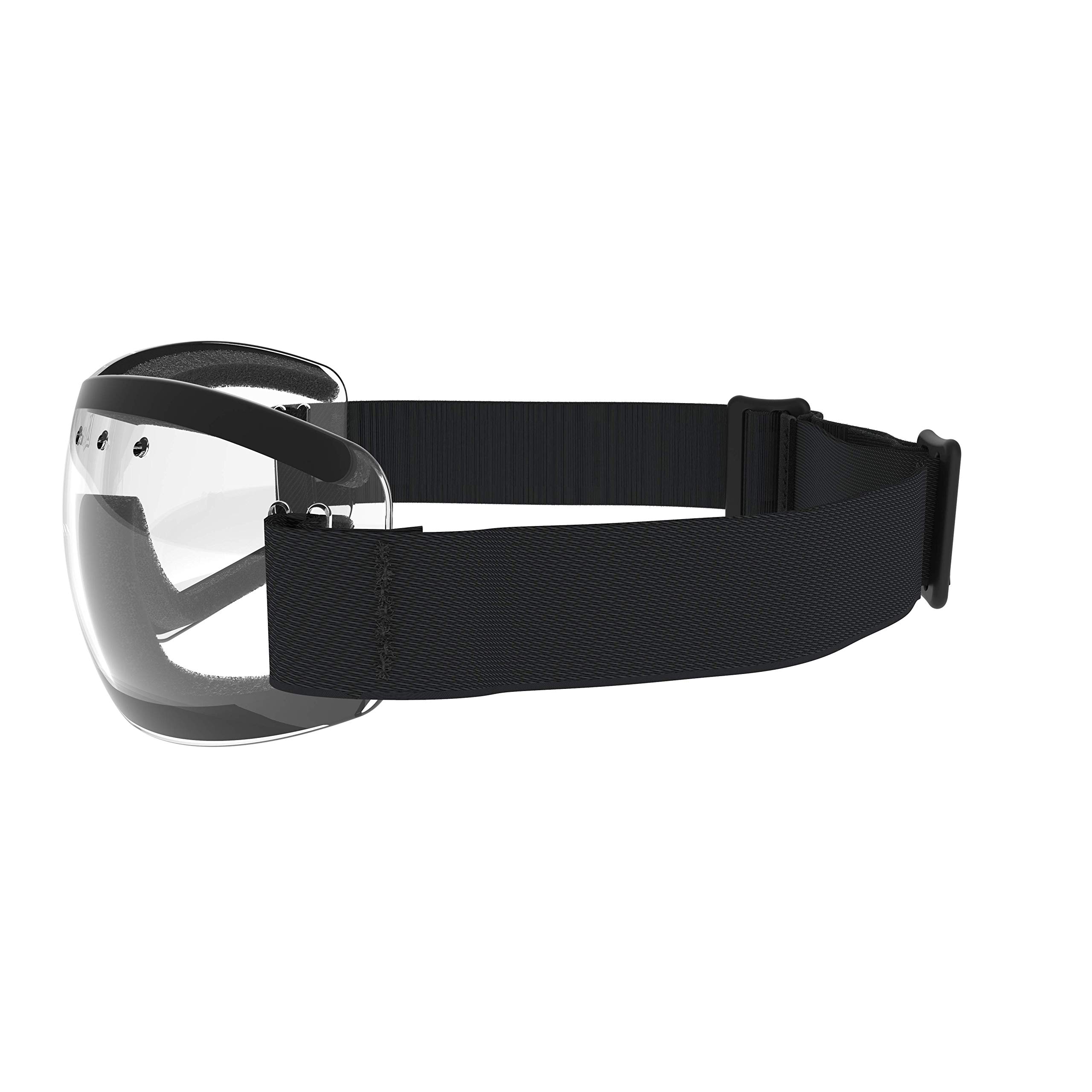 Kroop's 13-Five Goggles - Protect your eyes from Wind, Rain, Dust, and More. Great All-Purpose but Built for Extreme Sports. Made in USA. Smoke/Black