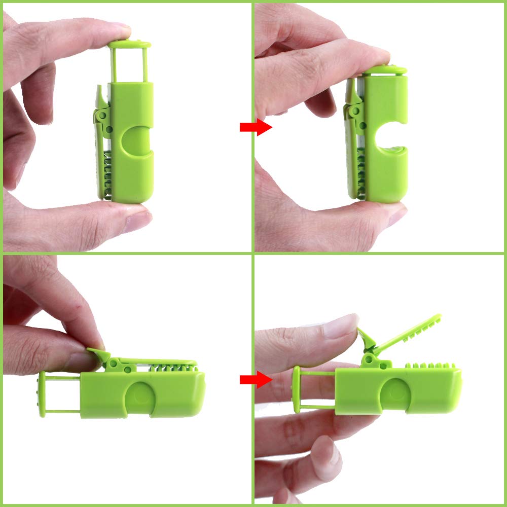 Pankia Bag Clips Multi-function Fruit Bread Bag Clip, Easy Grips Bag Cinch for Chip Bag Snack Bag Food Storage (6 Pack)