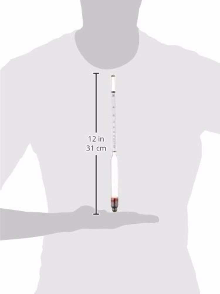 Upromax Deluxe Gift Brewing Set Hydrometer Alcohol 0-200 Proof, Unbreakable Jar, Test Tube, Digital Thermometer, Cloth Luxury Wooden Box Liquor & Spirits Lovers Distilled Alcohol Set Digital Scale