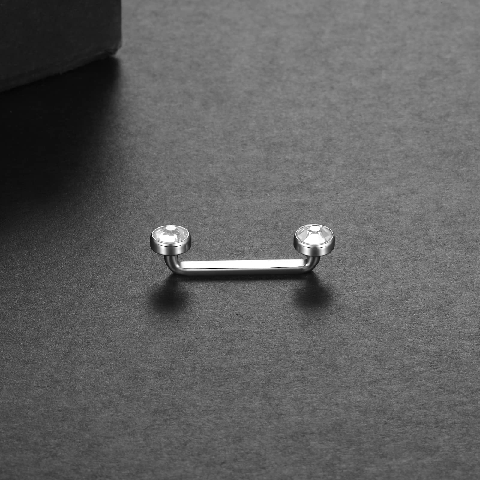 Oveta Titanium G23 Dermal Anchors Tops and Bases 14G Crystal Micro Dermal Anchors Internally Threaded Replacement for Women Men 4mm 5mm (16+5+5)
