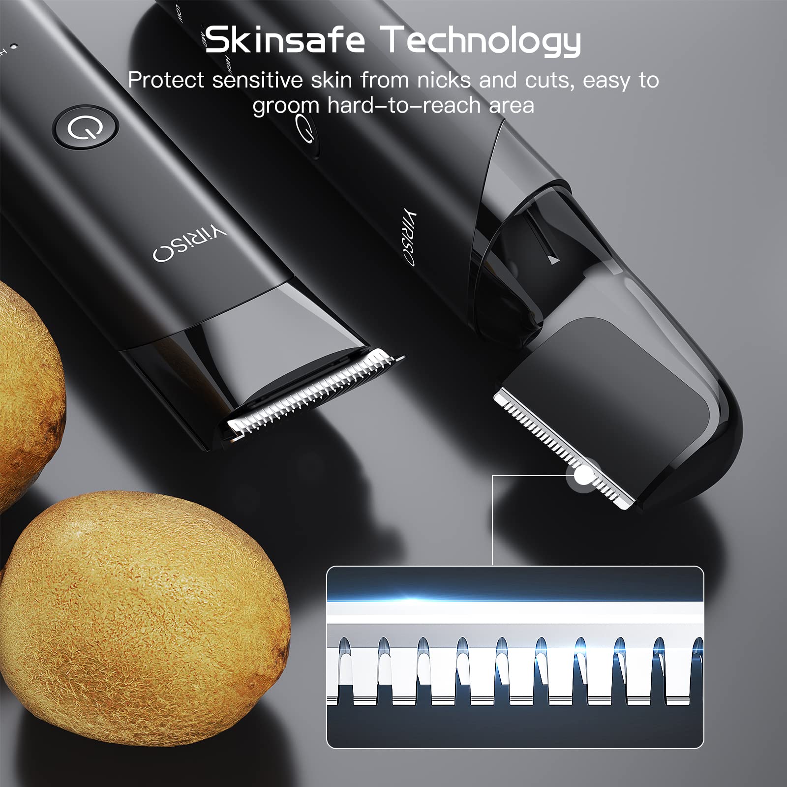 YIRISO Men's Beard Trimmer, Cord/Cordless Facial Hair Trimmer