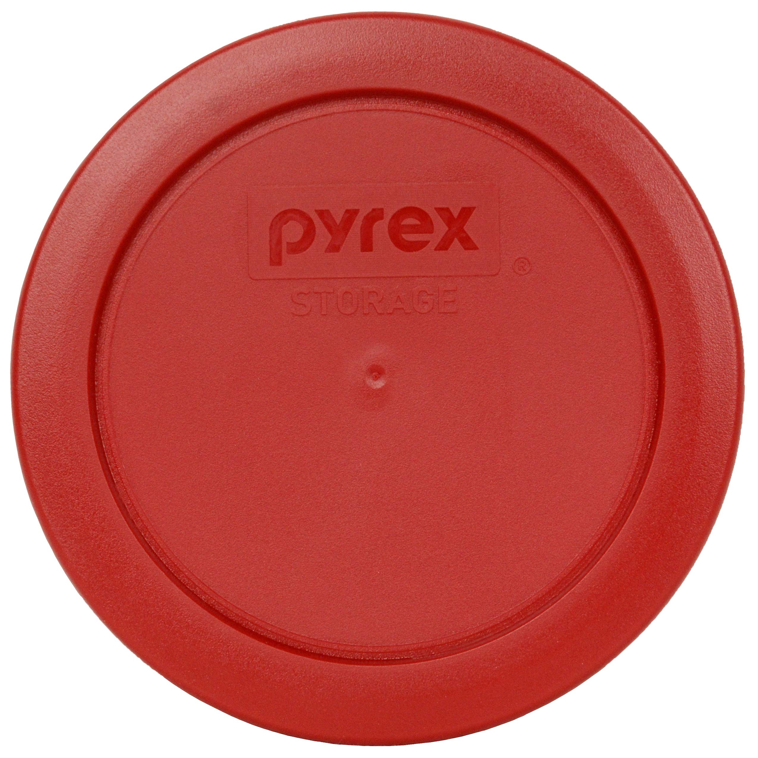 Pyrex (6 7200 Glass Bowls & (6) 7200-PC Poppy Red Lids Made in the USA