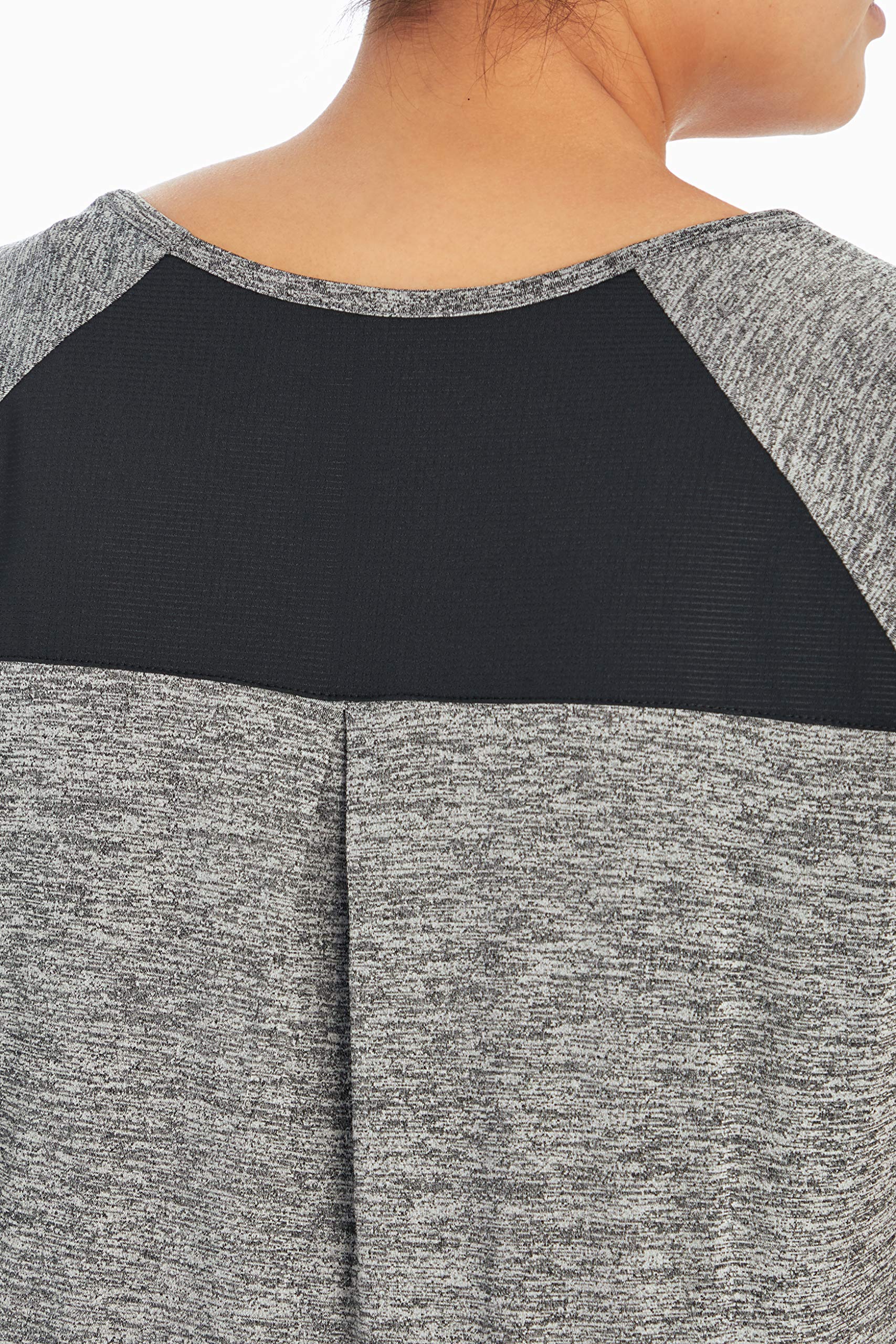 Marika Plus Size Huntington Tee, Heather Black, 1X