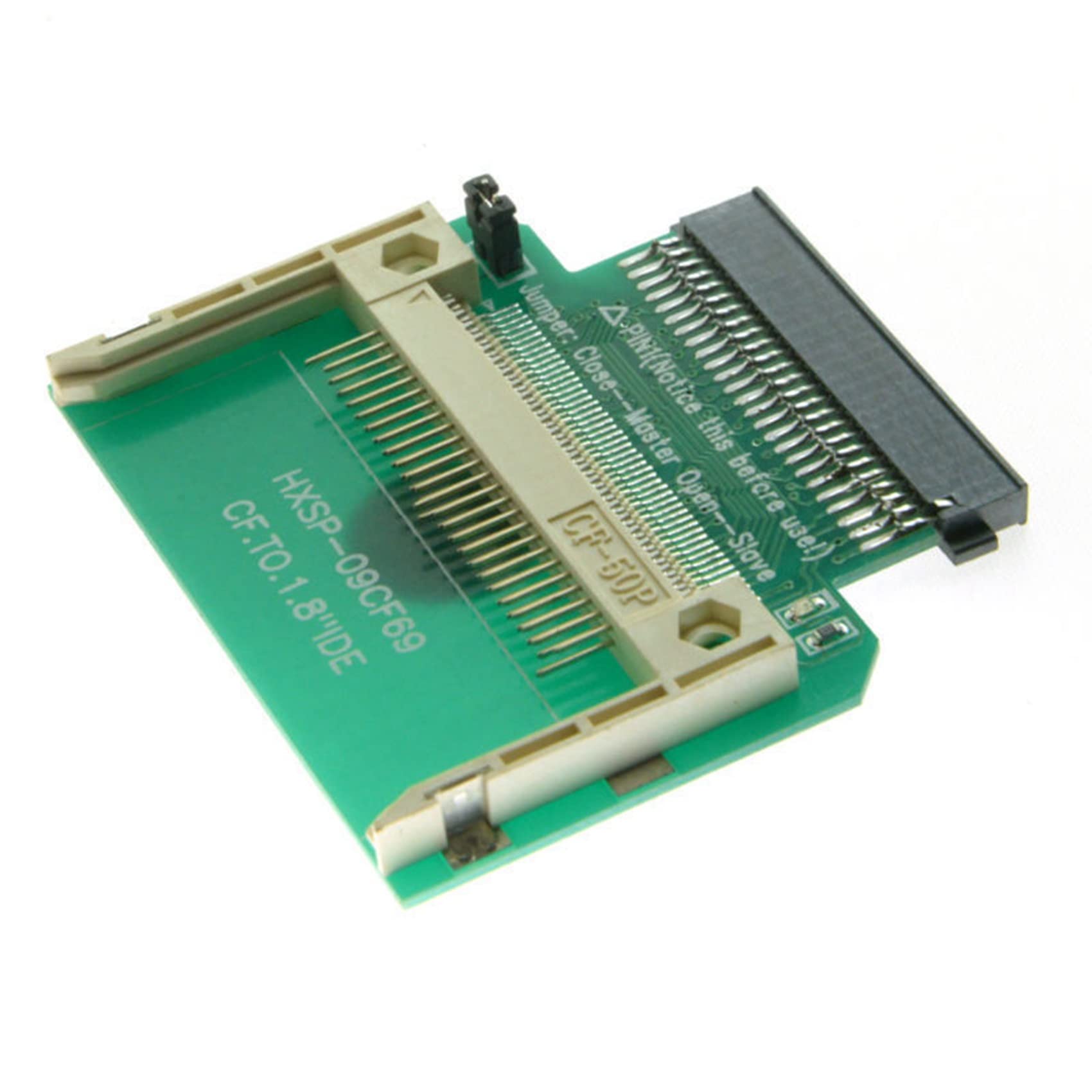 Viupolsor 2X Merory Card Flash to 50Pin 1.8 inch IDE Hard Drive Ssd Adapter