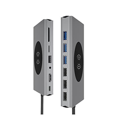 WYFDP USB Type C Hub USB 3.0 Type-C Hub to HDMI Adapter 4K Thunderbolt 5 USB C Hub with TF SD Reader Slot PD