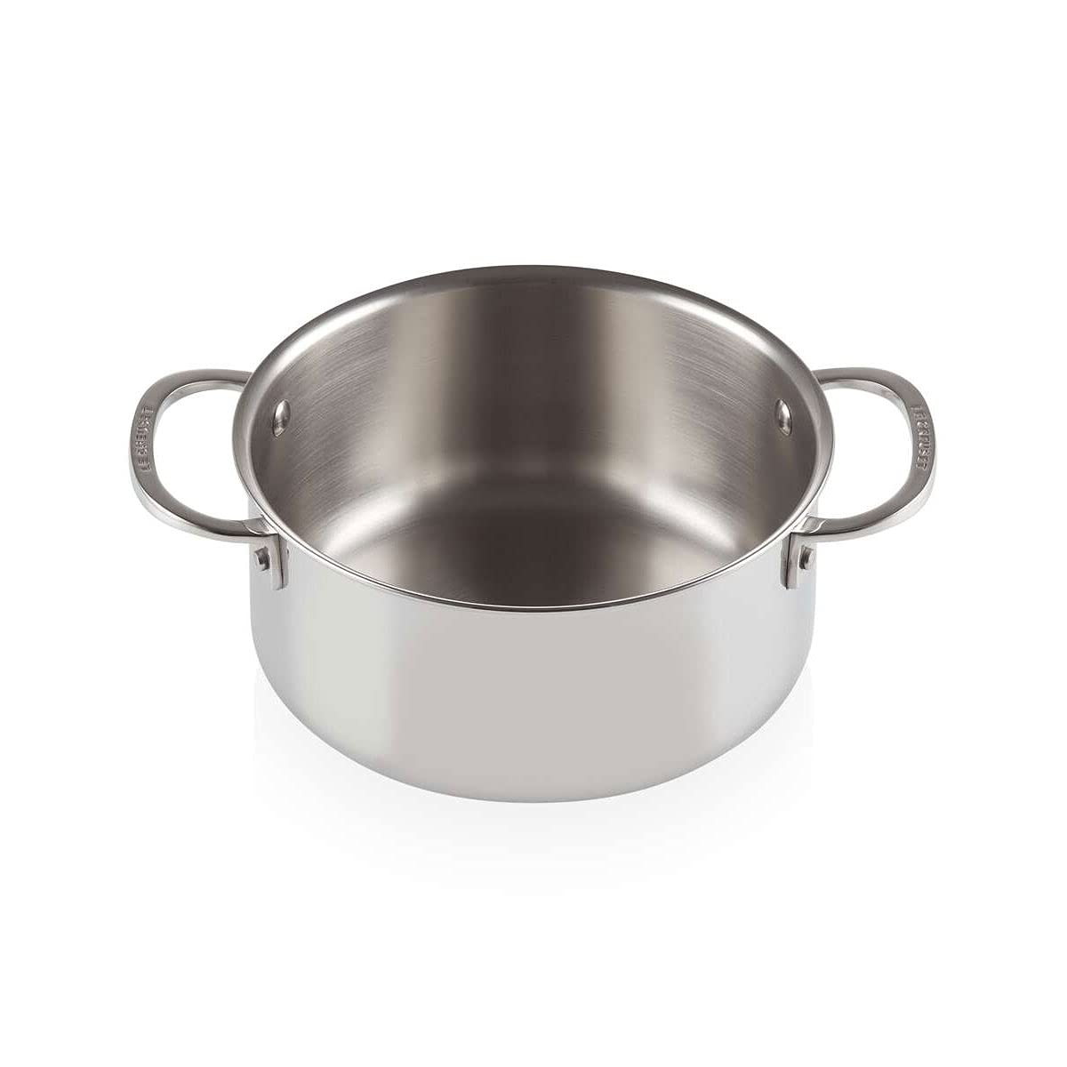 Le Creuset Tri-Ply Stainless Steel Shallow Casserole, 5.5 qt.