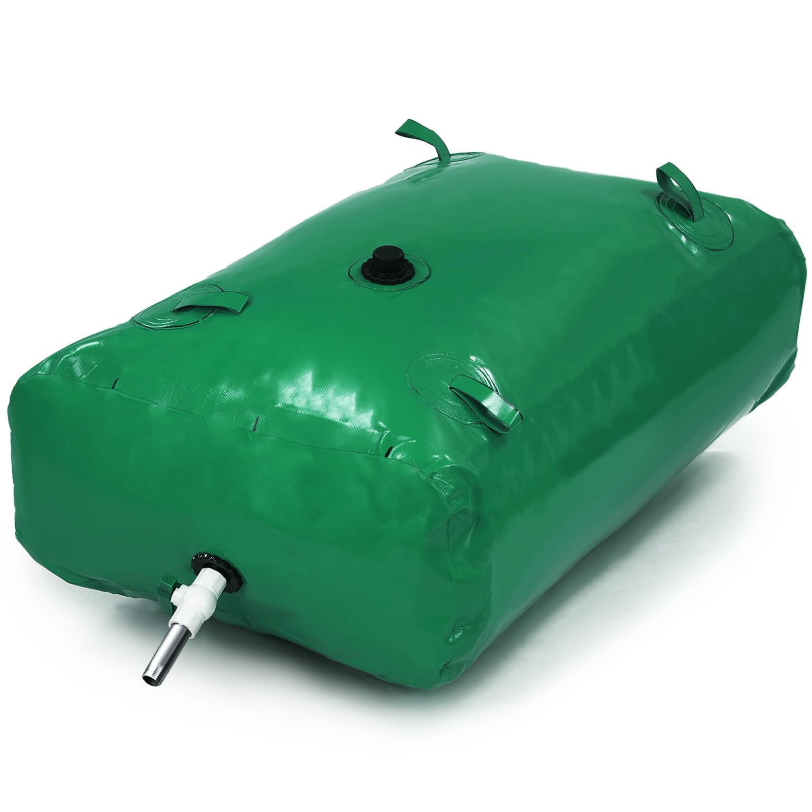 Large Capacity Water Tank Bladder Water Bladder Storage with Spigots Portable Water Container RV Truck Collapsible Rainwater Storage Bag for Camping Drought Fire Prevention Emergency Irrigation (110L)