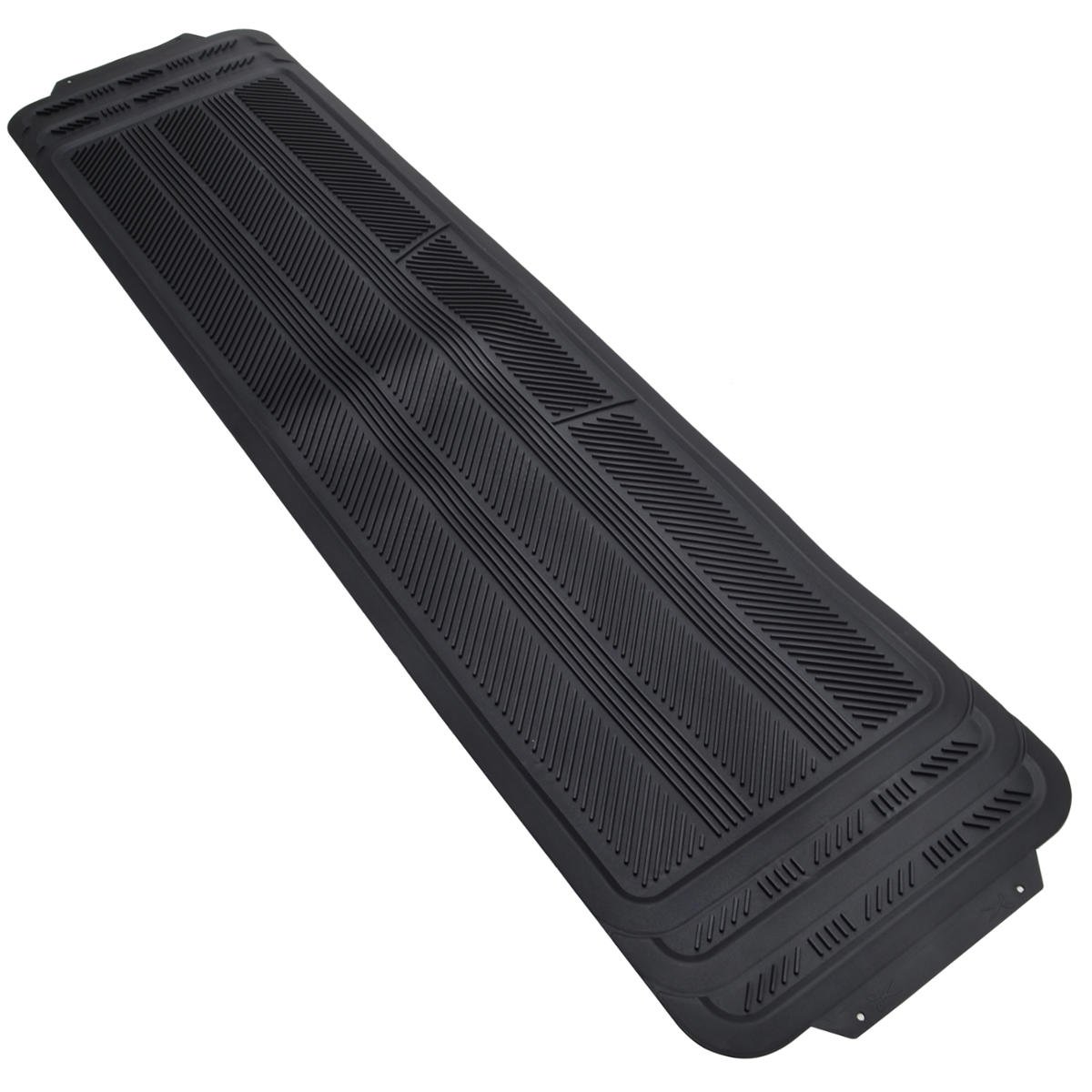 Motor Trend Rear Seat Runner, Rubber Floor Mat Liner for 2nd or 3rd Row Car SUV Van, Durable Heavy Duty Polymerized Latex Full Interior Protection, Beige