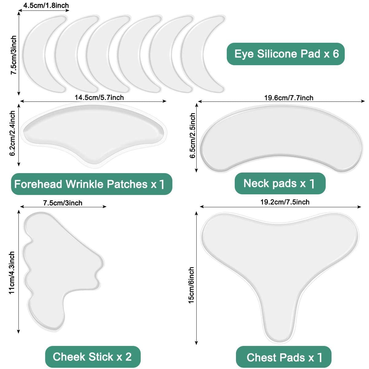 Yishqi Wrinkle Patches for Face Overnight, Anti-Wrinkle, Hypoallergenic, Smoothening, Softening