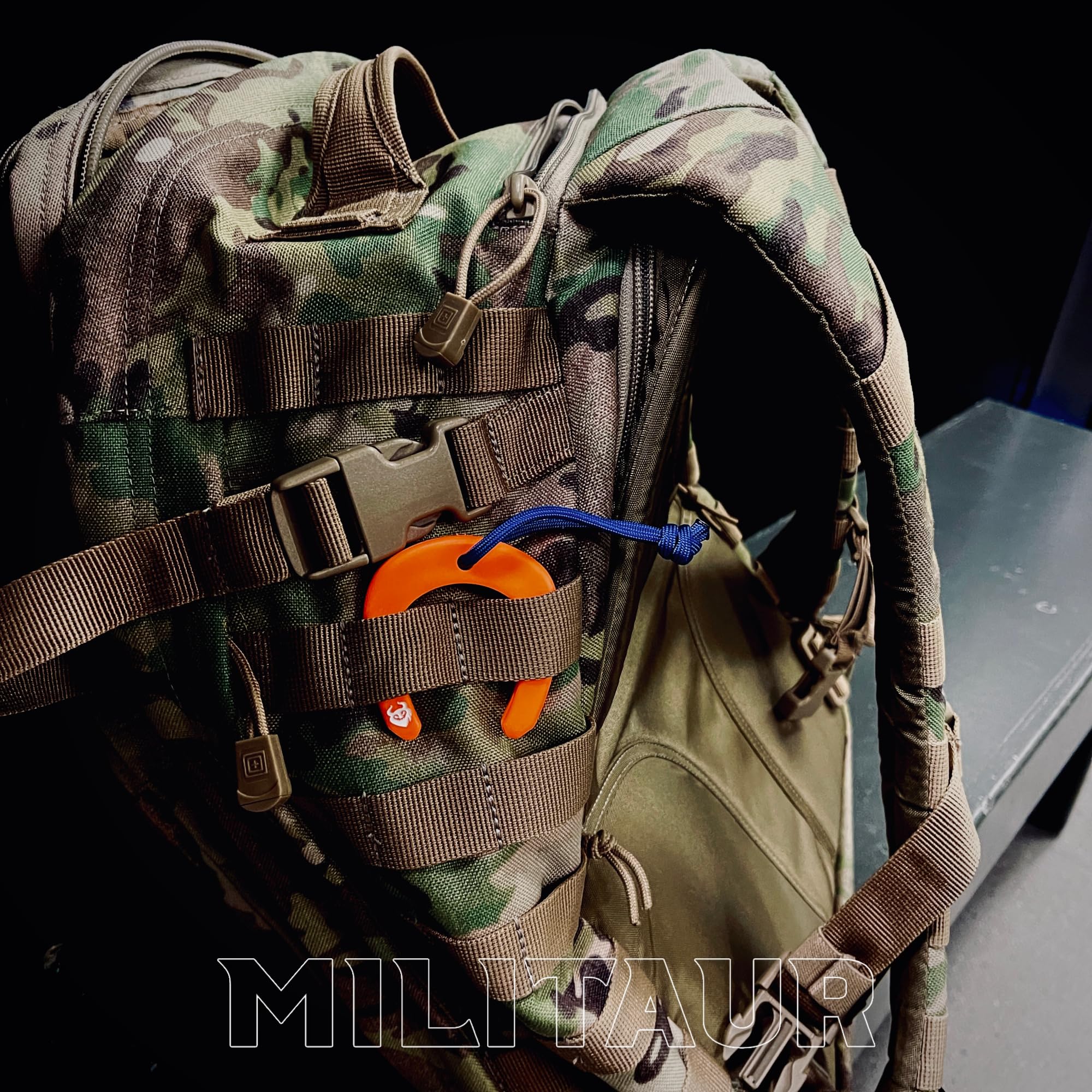 Militaur First Responder Door Stop. Stops Doors from Closing. Orange is Glow in The Dark. Police & EMS Door Jam. Firefighter Tools Door Wedge. Door Pinch Guard. Molle & PALS Compatible. (Pack of 2)