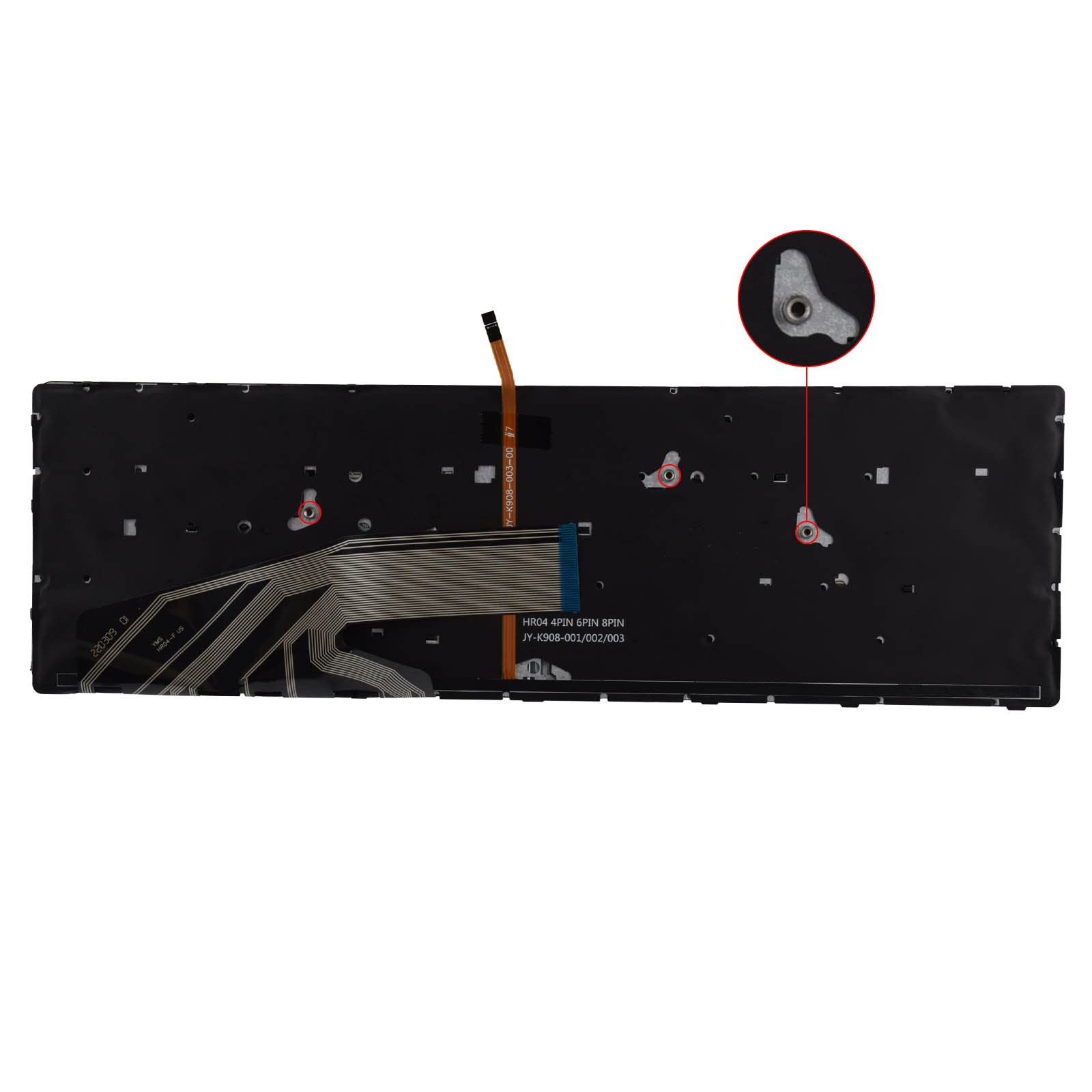 SUNMALL Replacement Keyboard Compatible with HP ProBook 450 G3 455 G3 470 G3 650 G2 655 G2 450 G4 455 G4 470 G4 HSTNN-Q95C with Backlight No Pointer