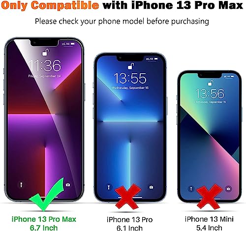 LK 3 Pack for iPhone 13 Pro Max Screen Protector with 2 Pack Camera Lens Protector, HD Clear, 9H Tempered Glass 13 Pro Max [Install Tray Included] Anti-Scratch, Case Friendly