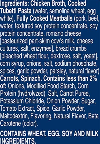 Progresso Italian-Style Wedding Soup, Traditional Canned Soup, 18.5 oz (Pack of 12)