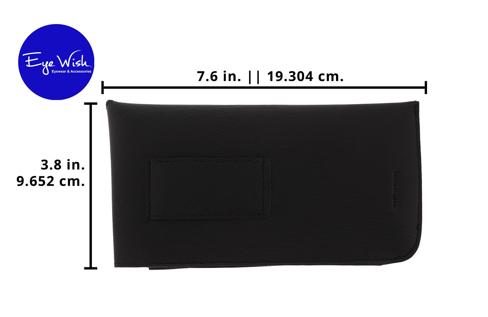 Large Slip-in Case Holder for Safety Glasses with Clip and Belt Loop