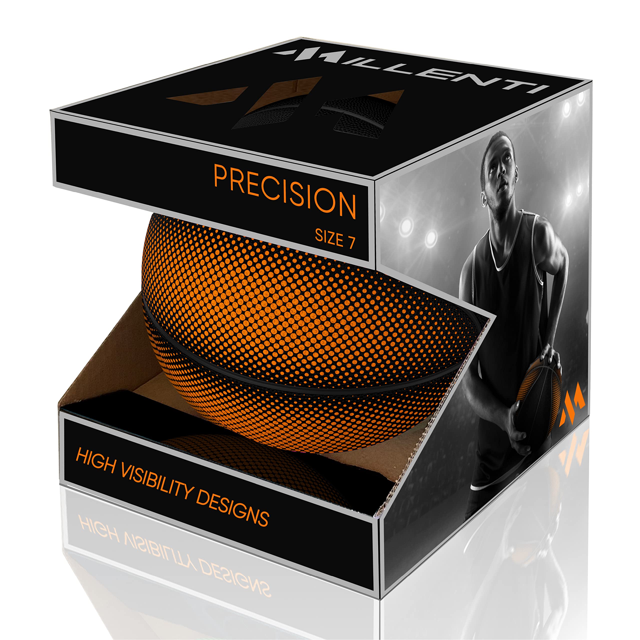 Millenti StreetSmart-Precision Orange Basketball, BB0307OG(BB0207OG/BBPGBORANGE)