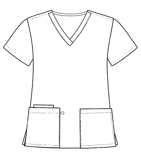 Womens Medical Nursing Print Scrub Uniform Top GT Performance-Sloffee Break-Large